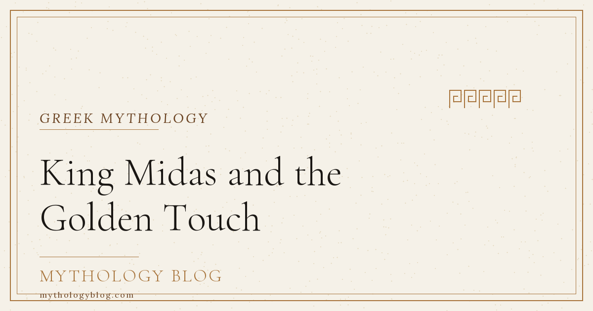 King Midas and the Golden Touch | Mythology Blog