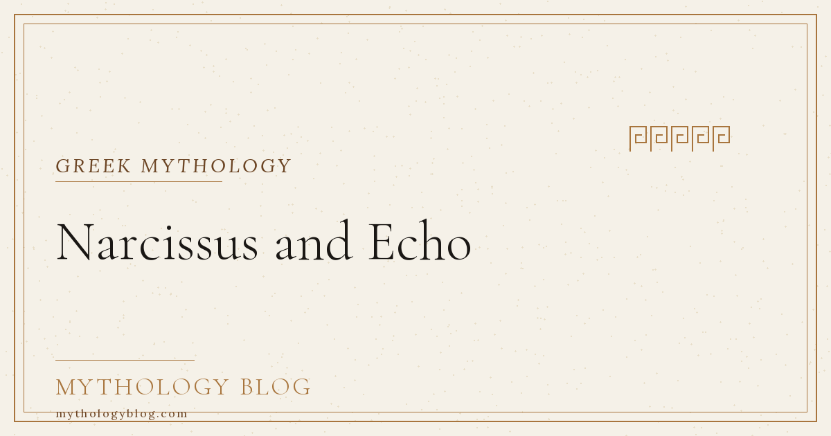 Narcissus and Echo | Mythology Blog